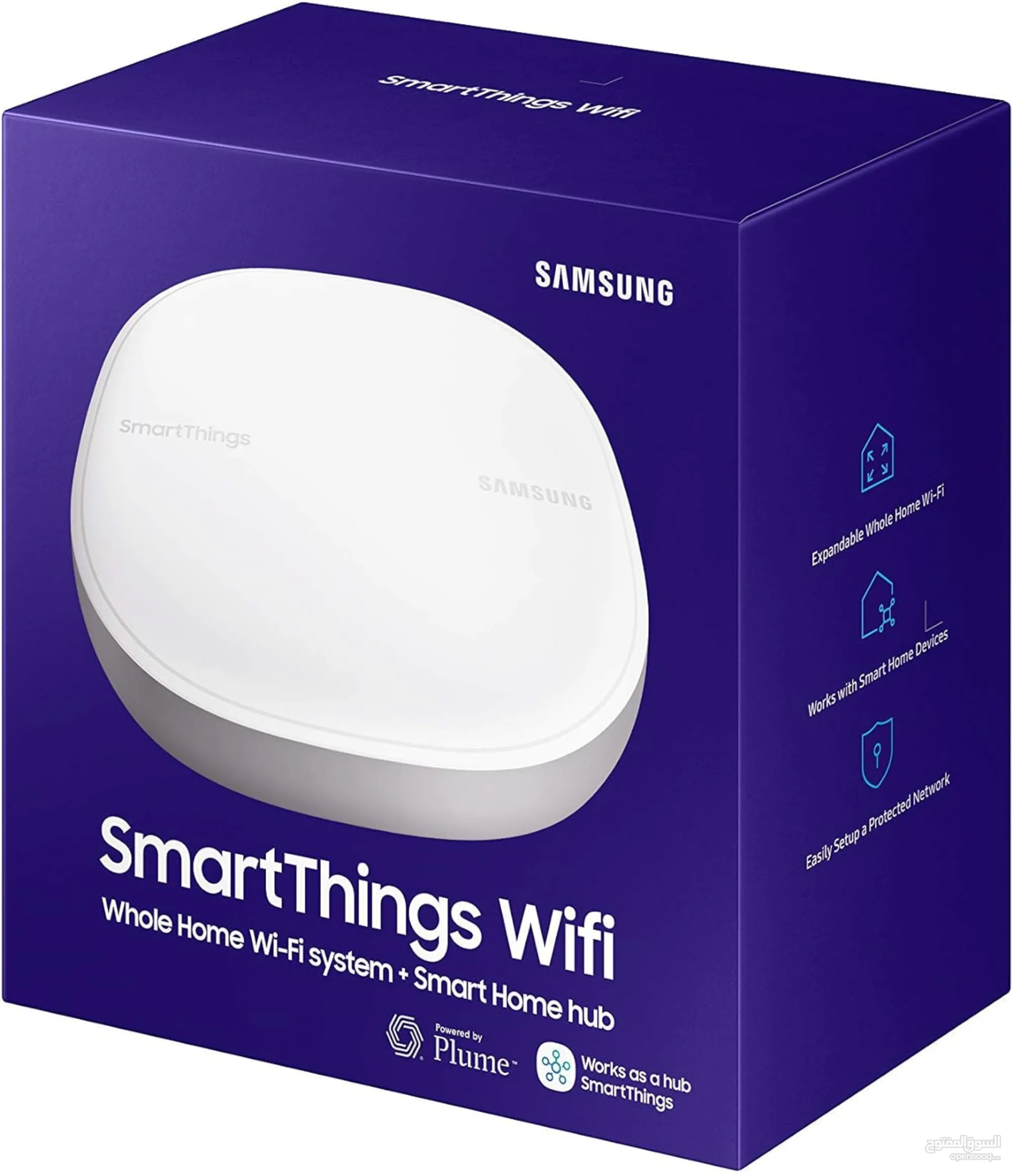راوتر المنزل الذكي Samsung SmartThings Wifi Mesh Router and Smart Home ...