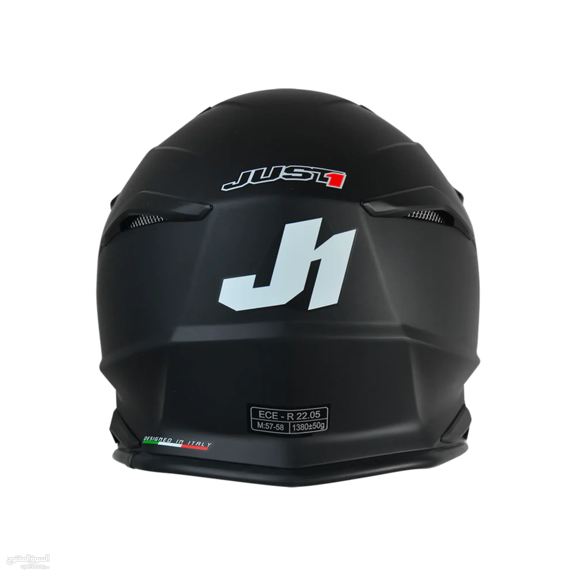 JUST1 J39 Motorcycle Motocross Helmet Solid Black Matte - (256230567) | السوق المفتوح