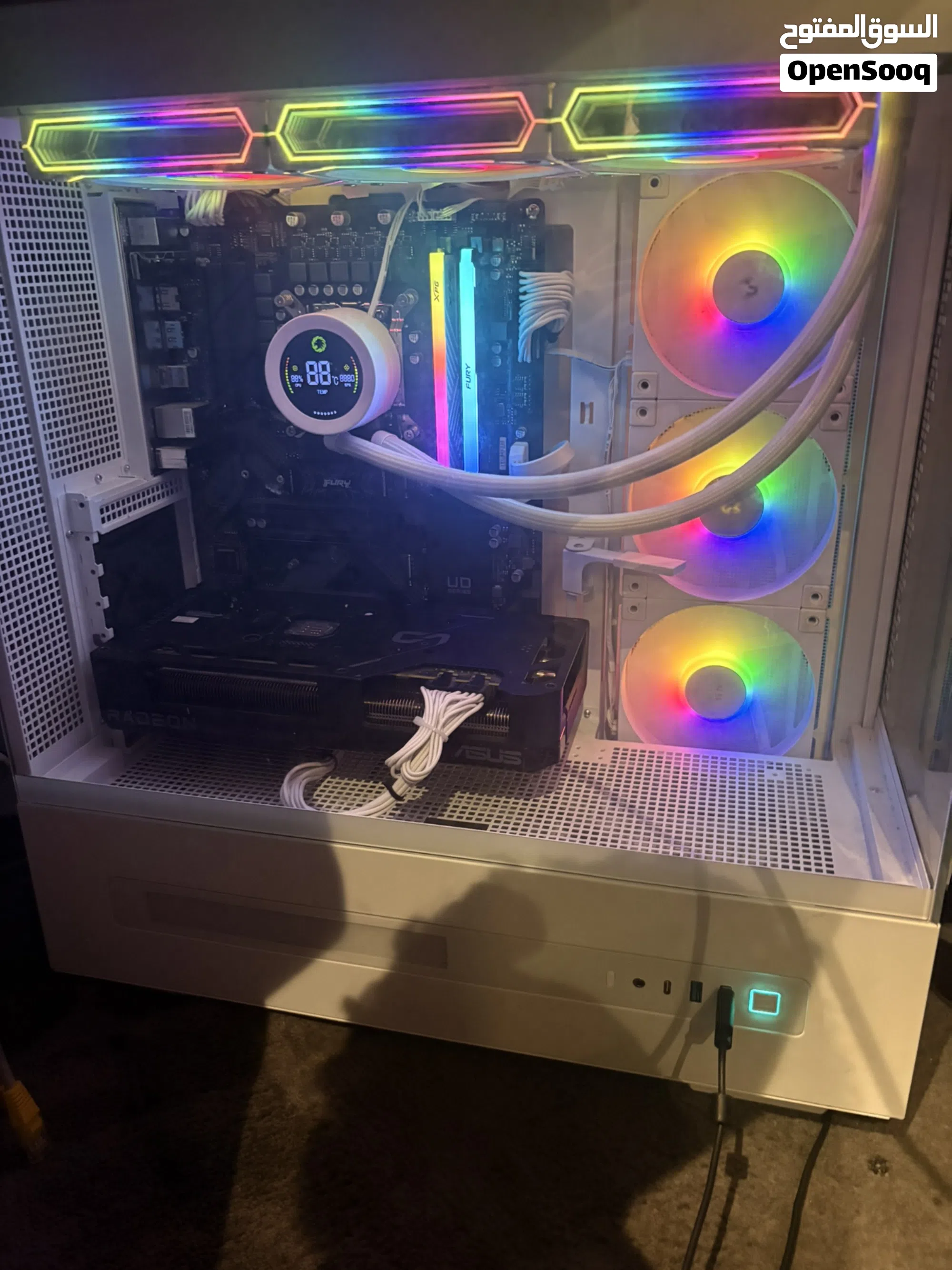 High-End Gaming PC RX 7700 XT i5-12400F 32GB RAM OLED Case Liquid ...