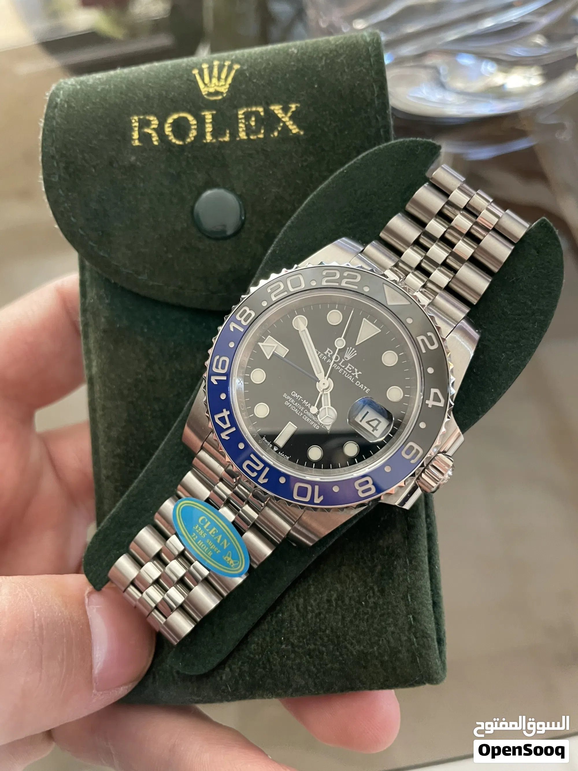 ROLEX BATMAN CLEAN FACTORY سويسري مكينة سويسري رولكس باتمان من مصنع ...