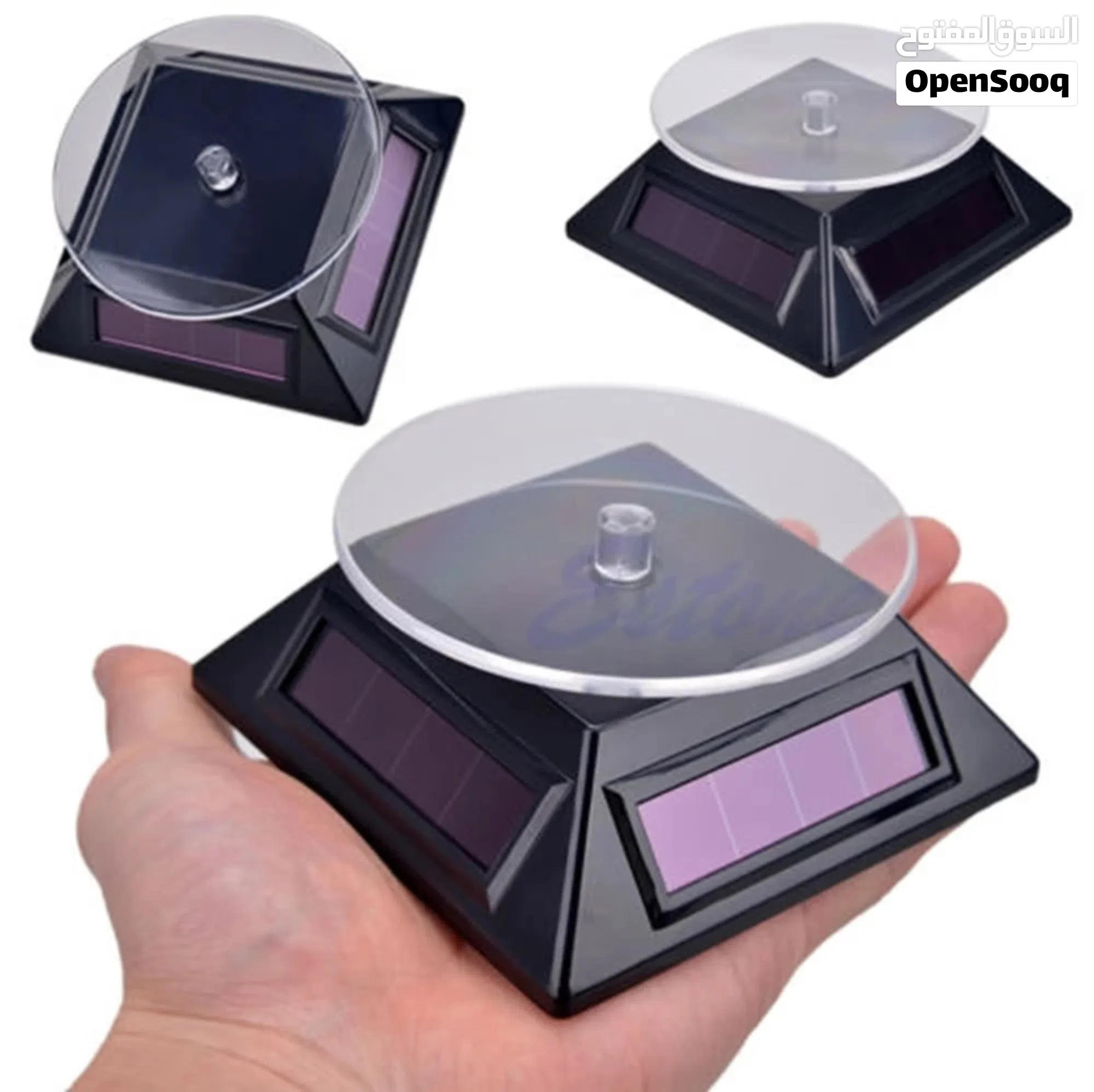 Solar Display Stand, Solar Showcase 360 Degrees Turntable Rotating ...