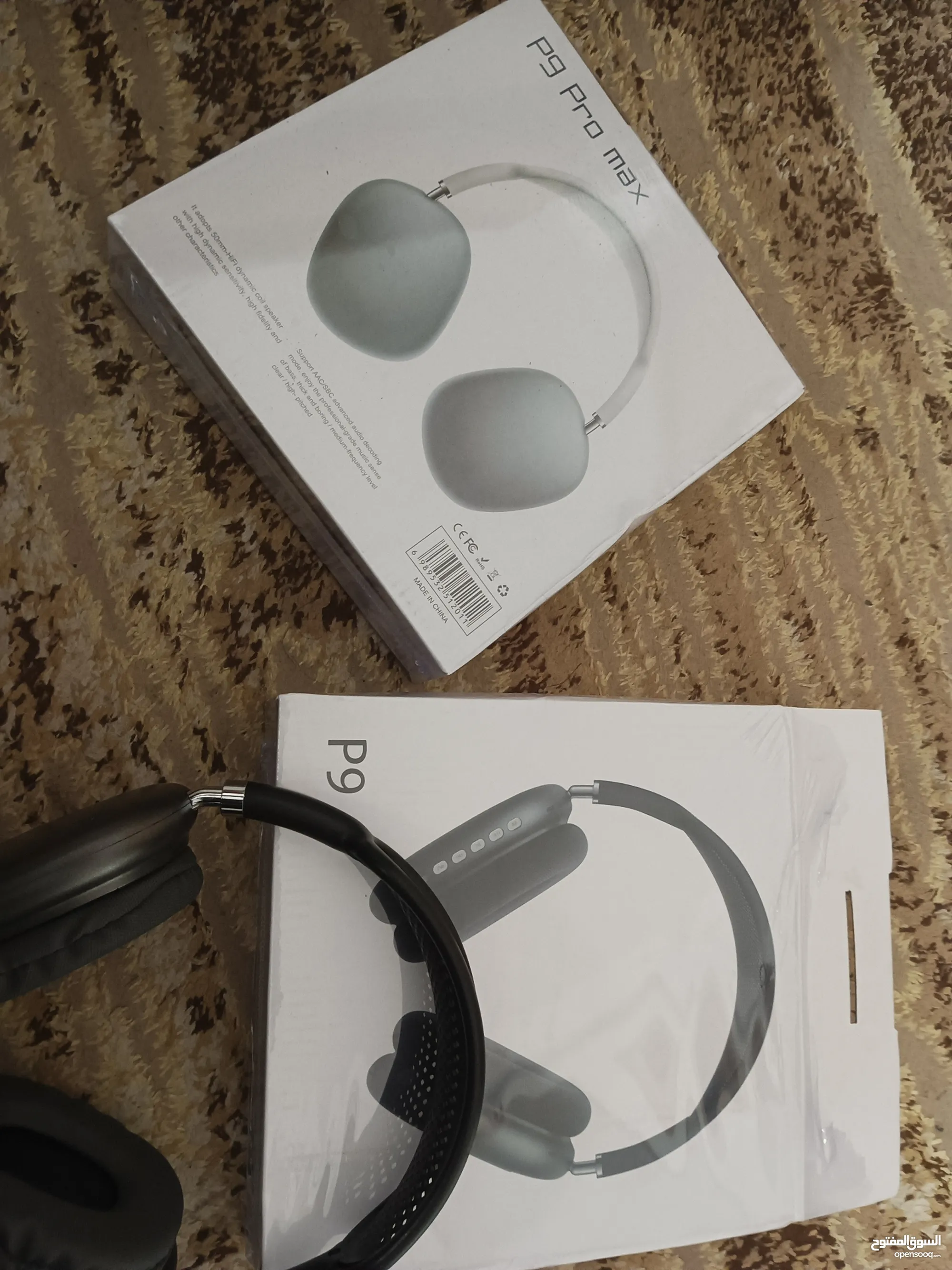 سماعةp p9+p9 pro + cat +p47 بلوتوث نخب السعر 9/8/5دنانير تشتغل وهيه طافيه مع ايو اكس وع تشغيلها ...