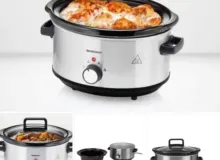 قدر طهي مـن SILVERCREST Slow Cooker للطهي الصحي البطيء بالبخار, دون ...