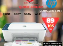 طابعة اتش بي HP DeskJet Ink Advantage Ultra 4828 All-in-One Printer ...